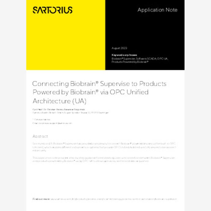 Connecting BioPAT® MFCS 4 to Biostat STR® Generation 3 via OPC Unified ...