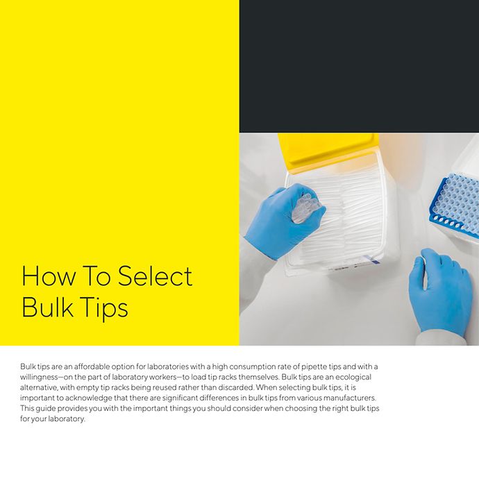 Practical Guide: How to Select Bulk Tips? | Sartorius