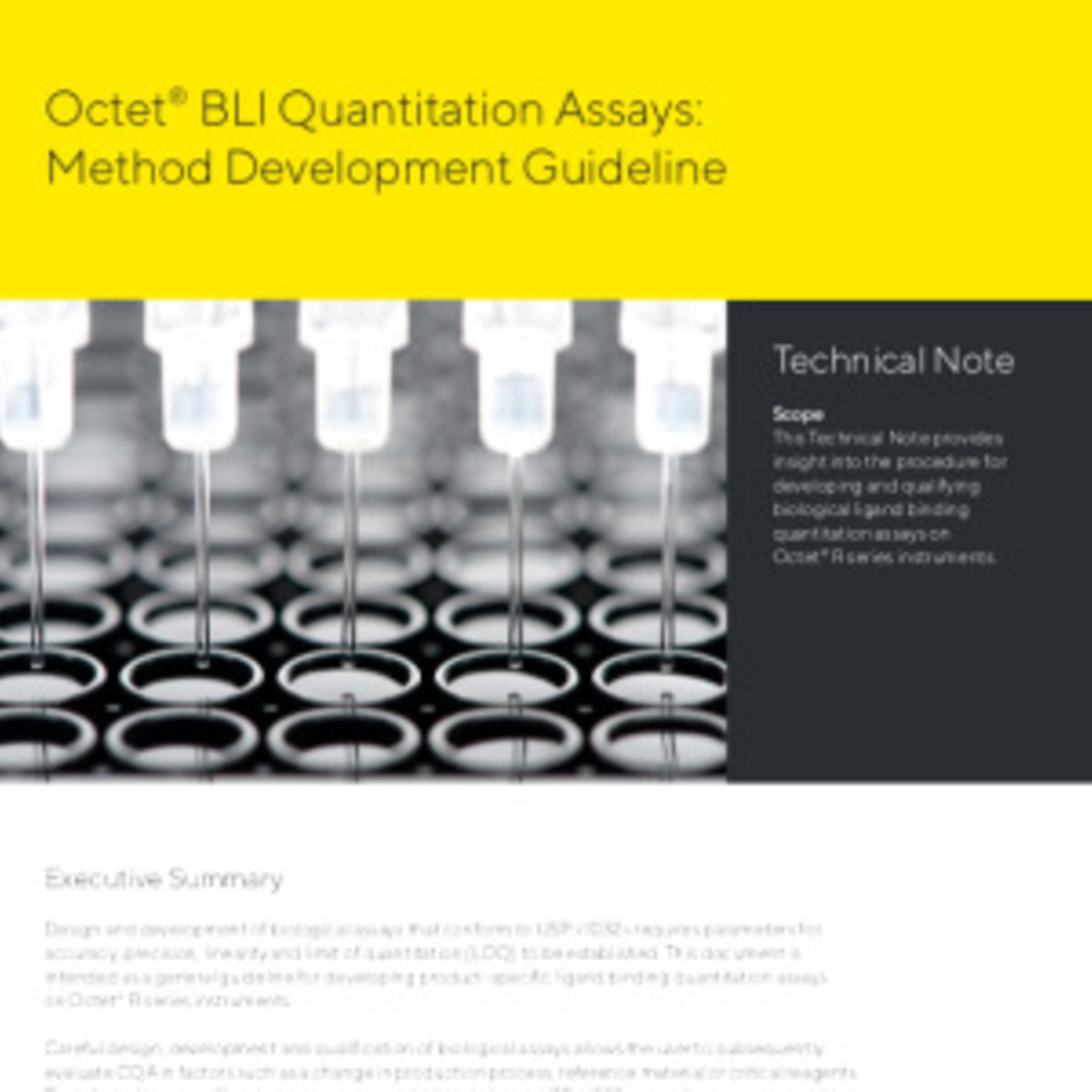 Octet® BLI Quantitation Assays: Method Development Guideline | Sartorius