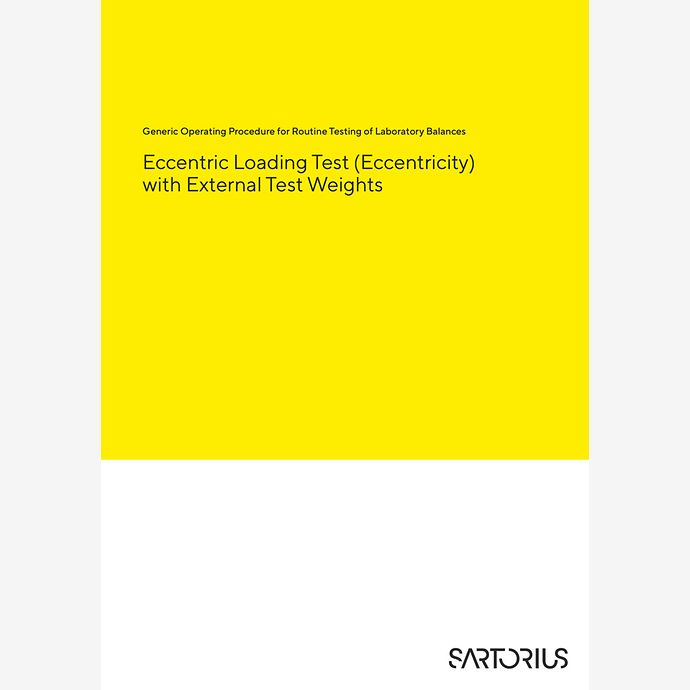 Eccentricity Test with External Test Weights Gated Page