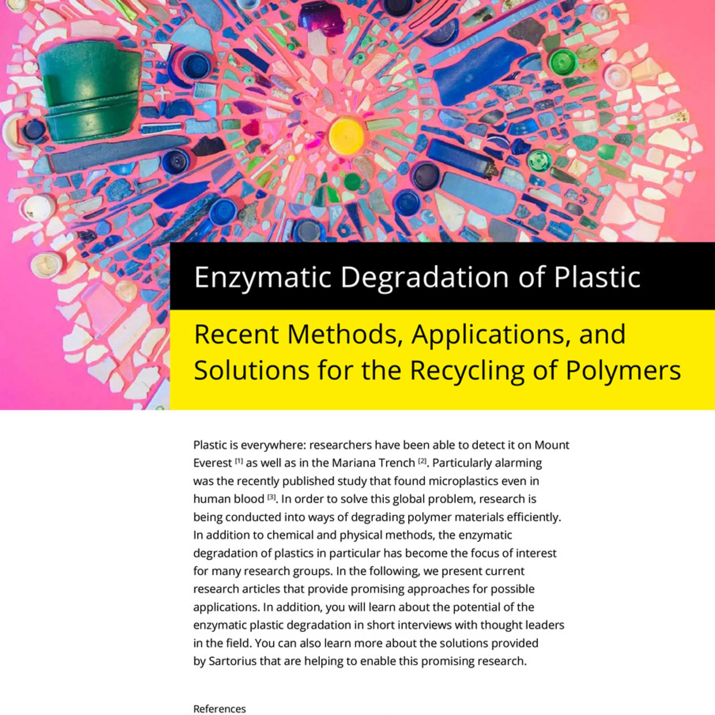 Enzymatic Degradation of Plastic - Thank You | Sartorius