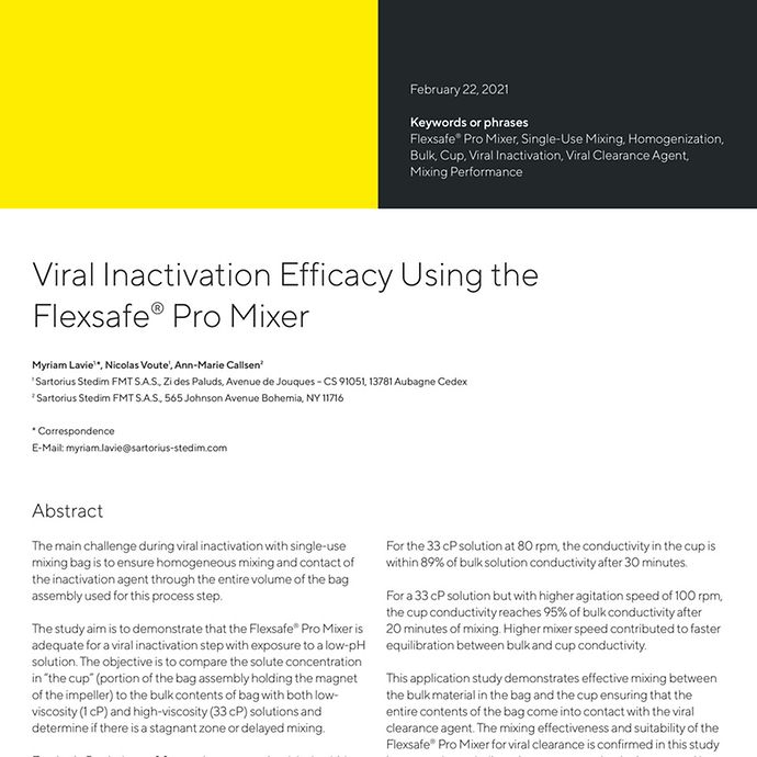 Viral Inactivation Efficacy