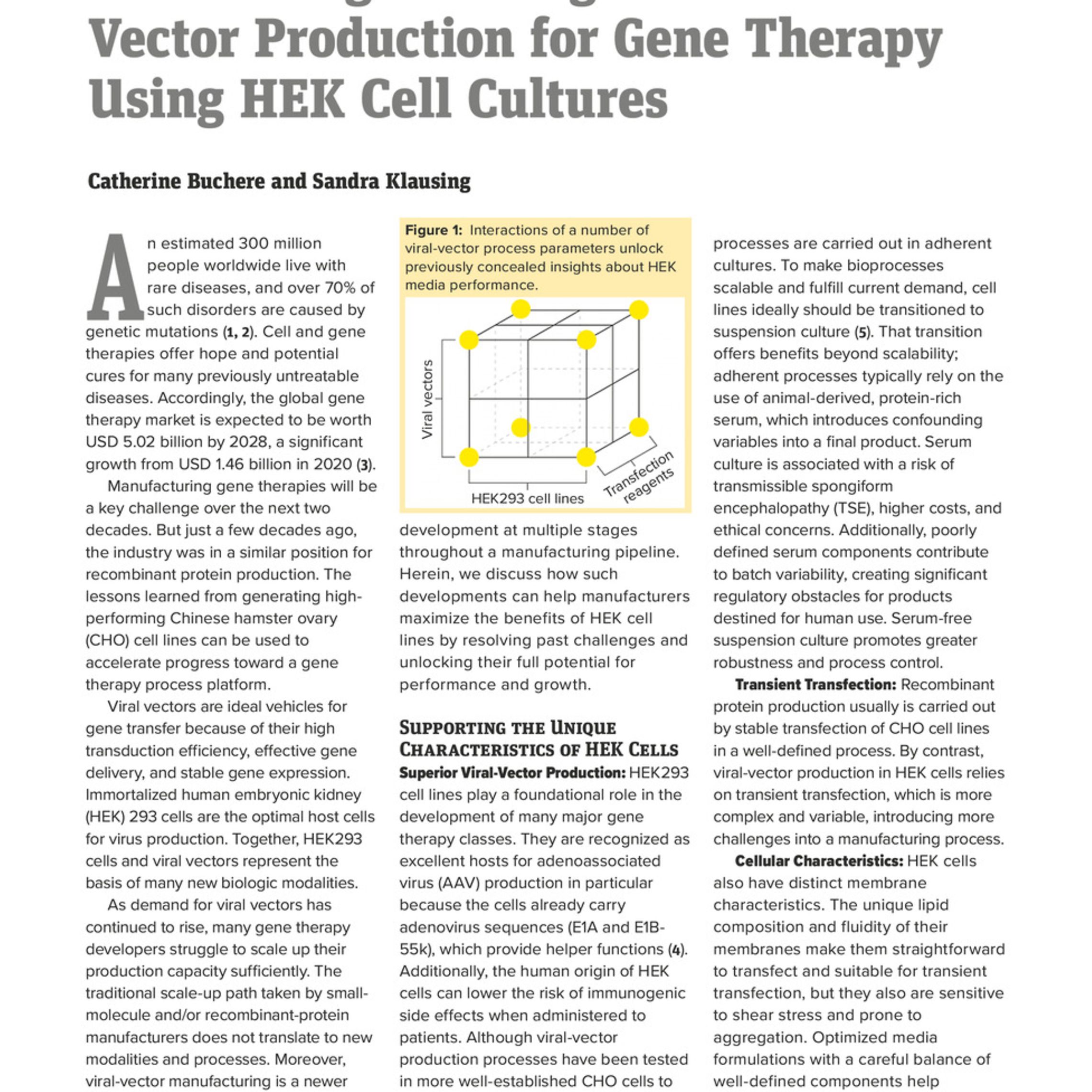 Strategies to overcome challenges in viral-vector production