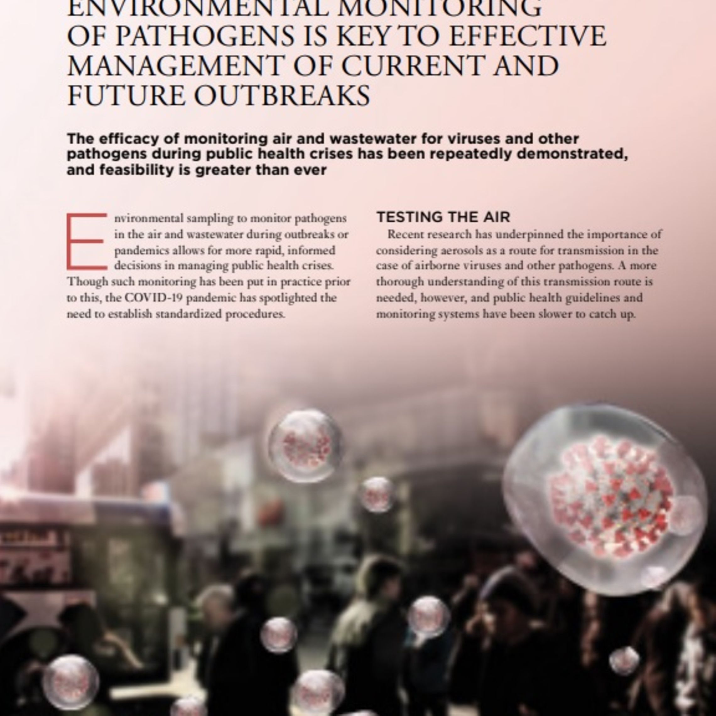 Environmental Monitoring of Pathogens is Key to Effective Management of ...