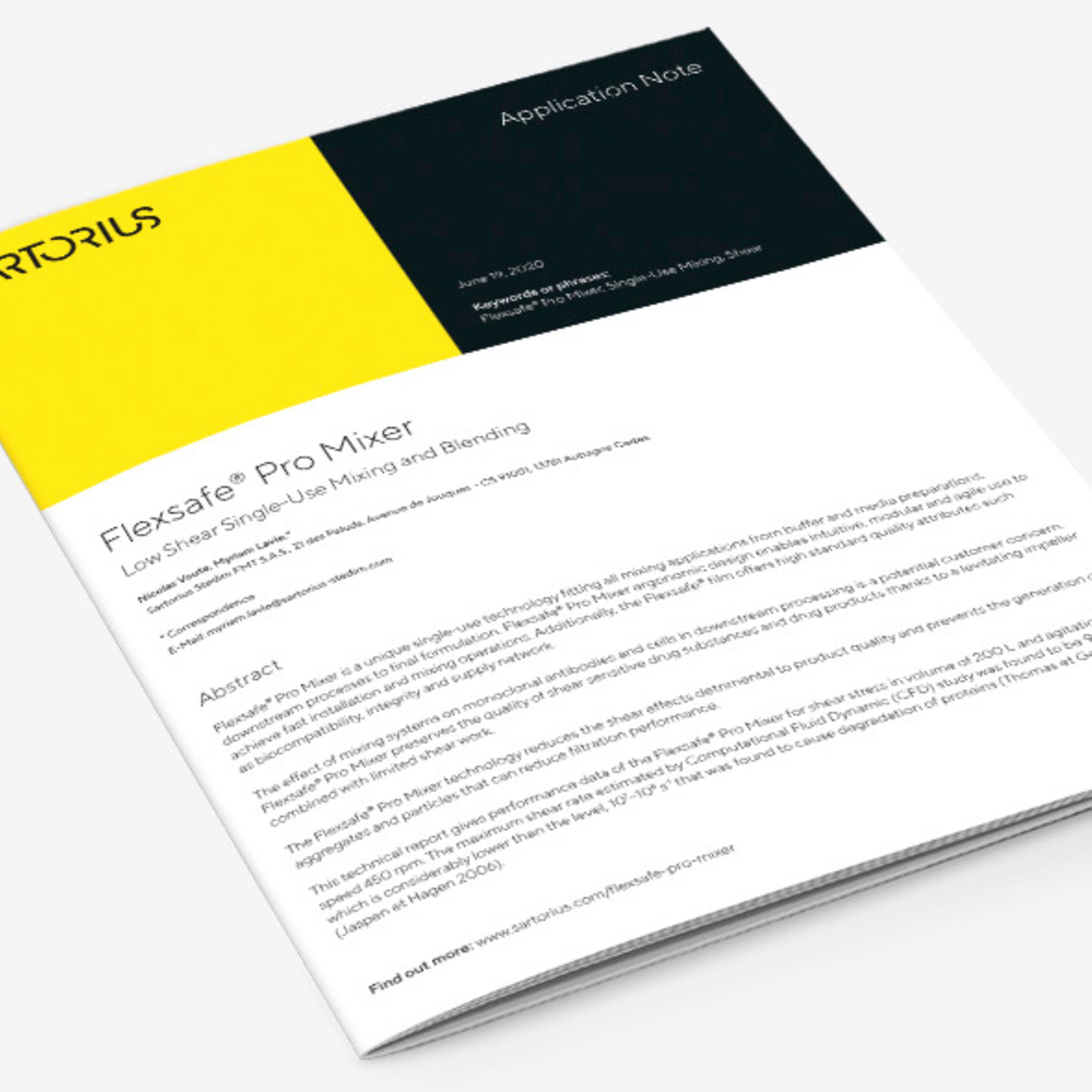 Low Shear Single-Use Mixing and Blending