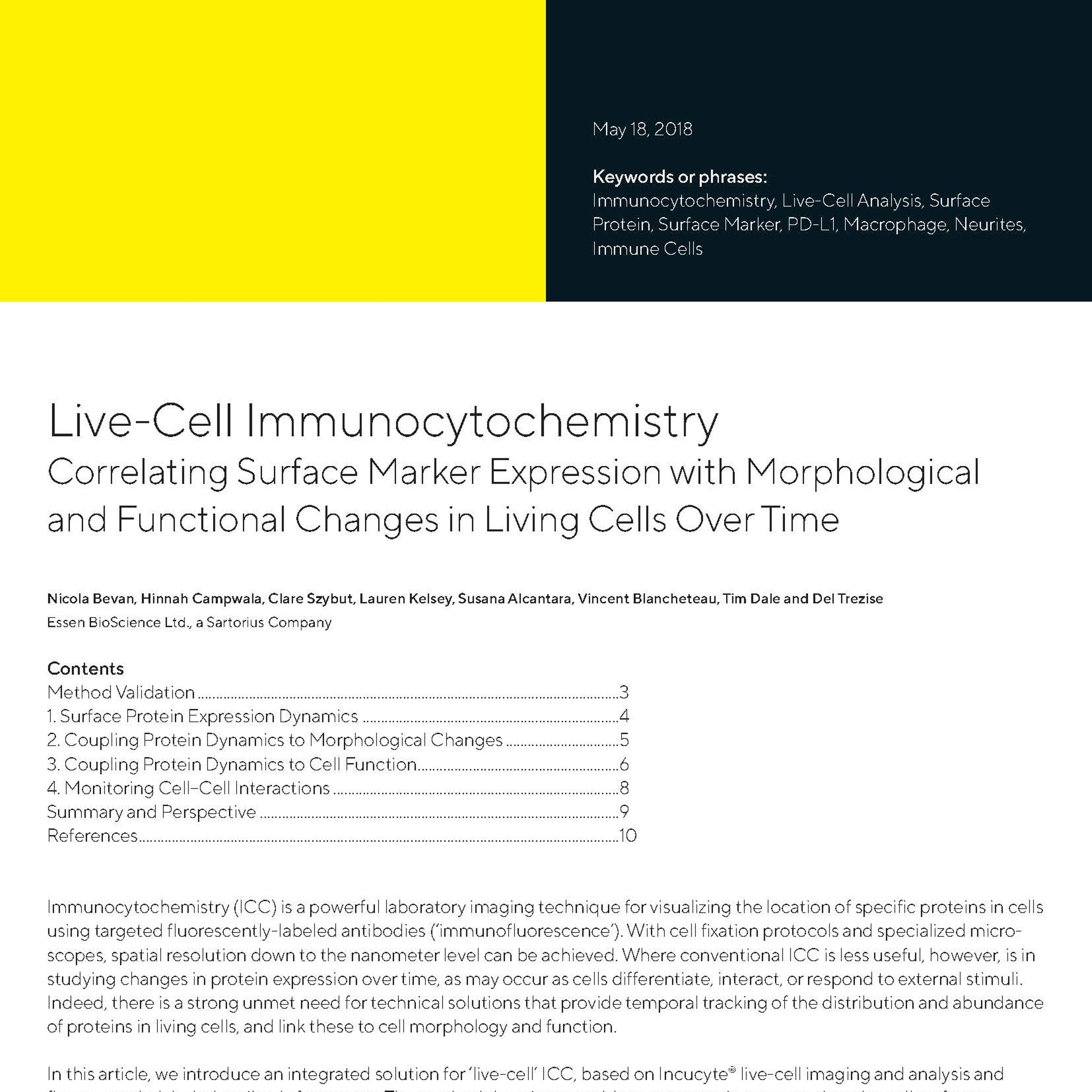 Live-Cell Immunocytochemistry White Paper | Sartorius
