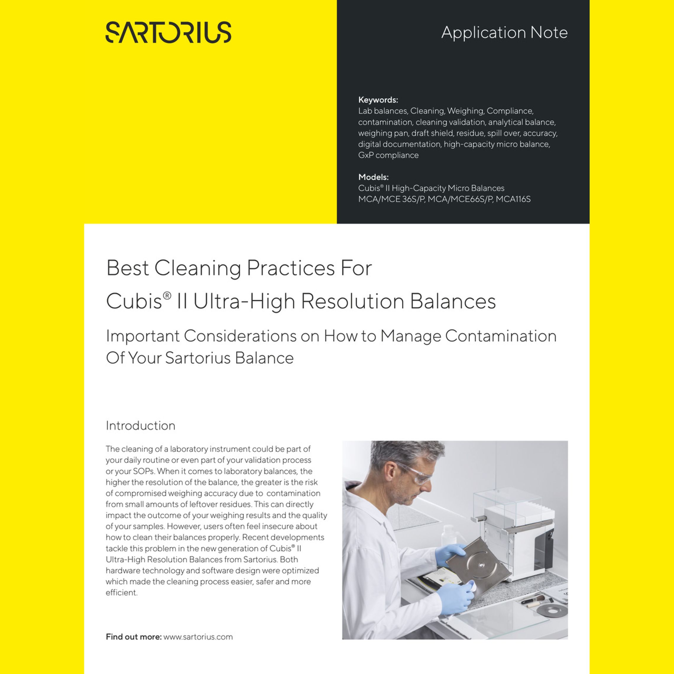 Best Cleaning Practices Application Note | Sartorius