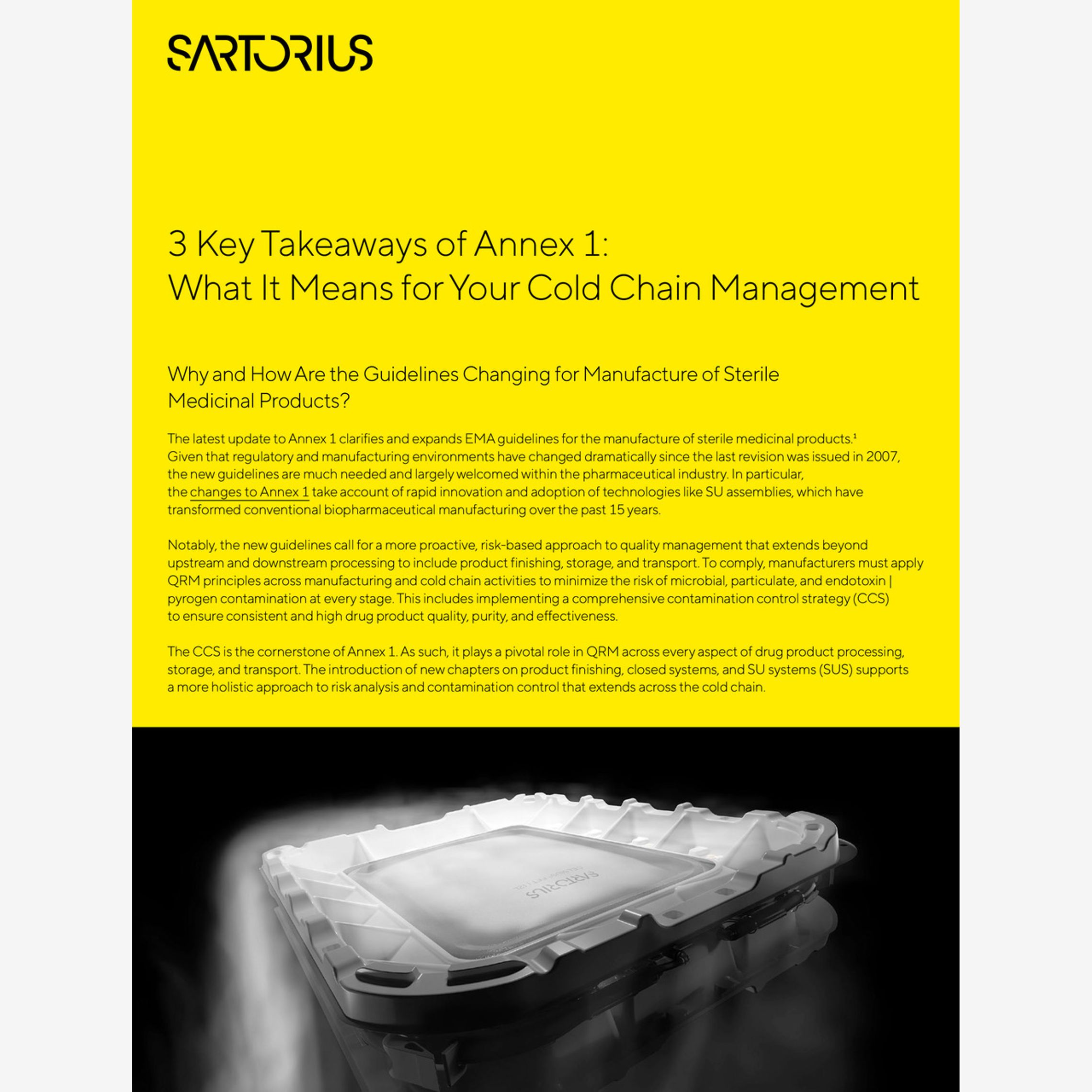 3 Key Takeaways of Annex 1: What It Means for Your Cold Chain Management
