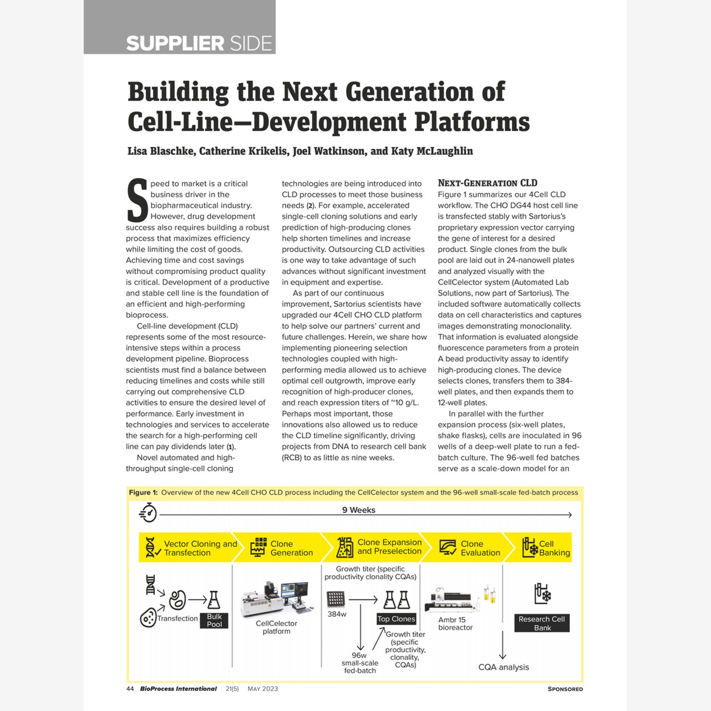Building the Next Generation of Cell-Line-Development Platforms