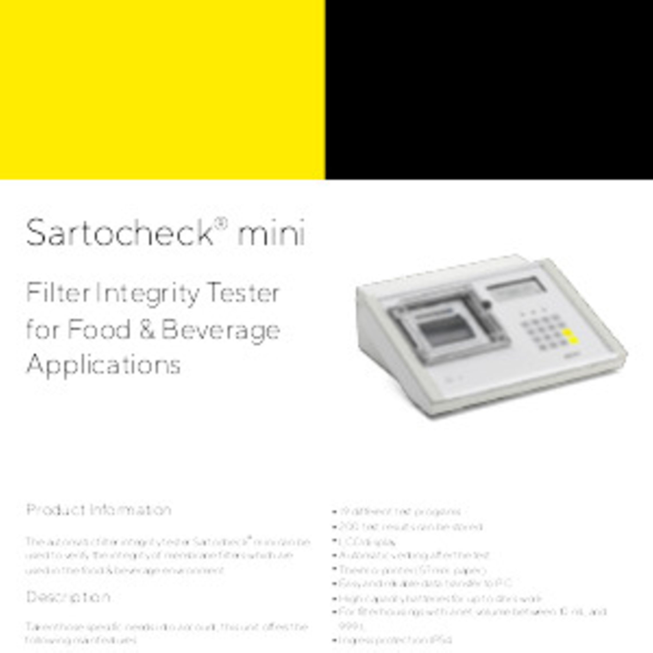 Sartocheck® mini | Sartorius