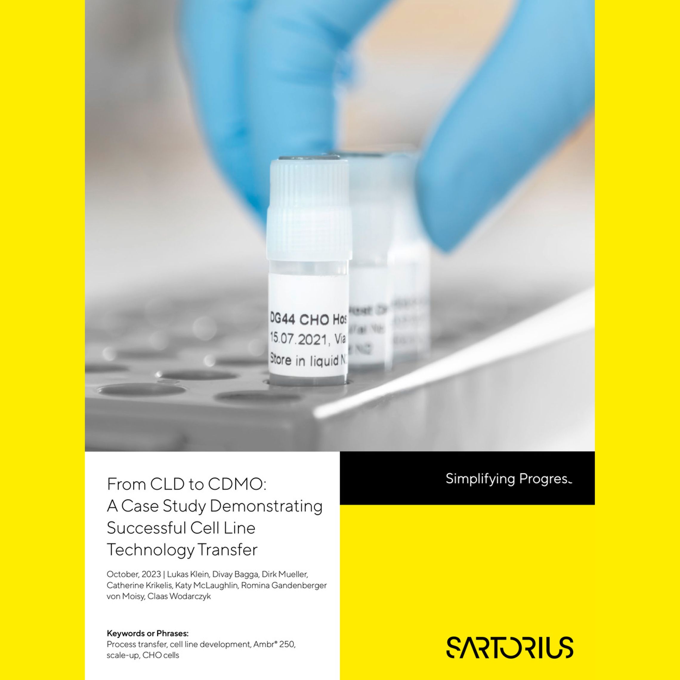 From CLD to CDMO: A Case Study Demonstrating Successful Cell Line Technology Transfer