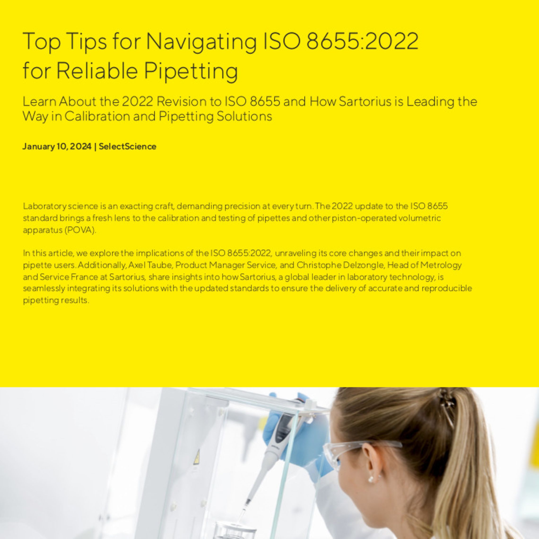 Top Tips for Navigating ISO 8655:2022 | Sartorius