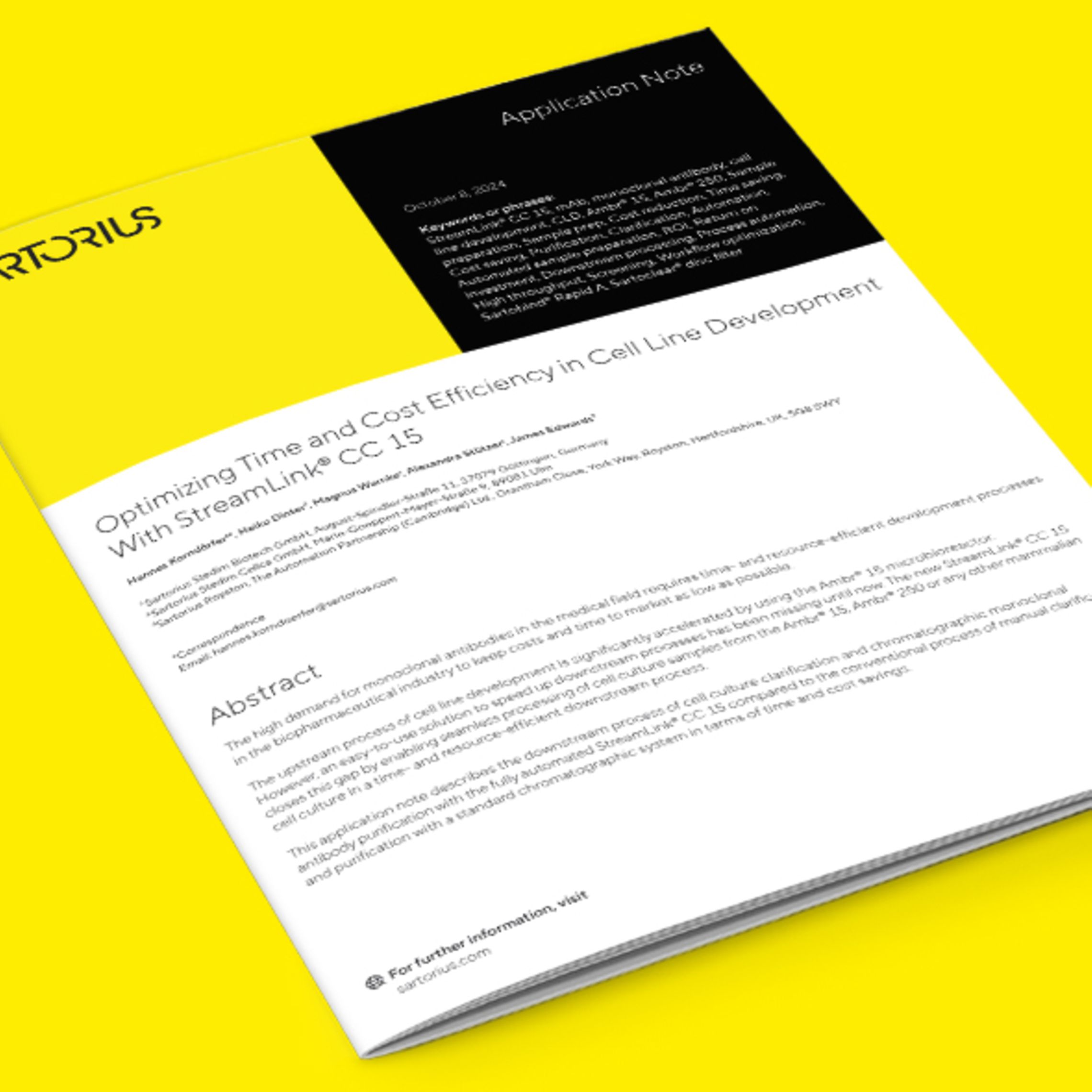 Optimizing Time and Cost Efficiency in Cell Line Development With ...