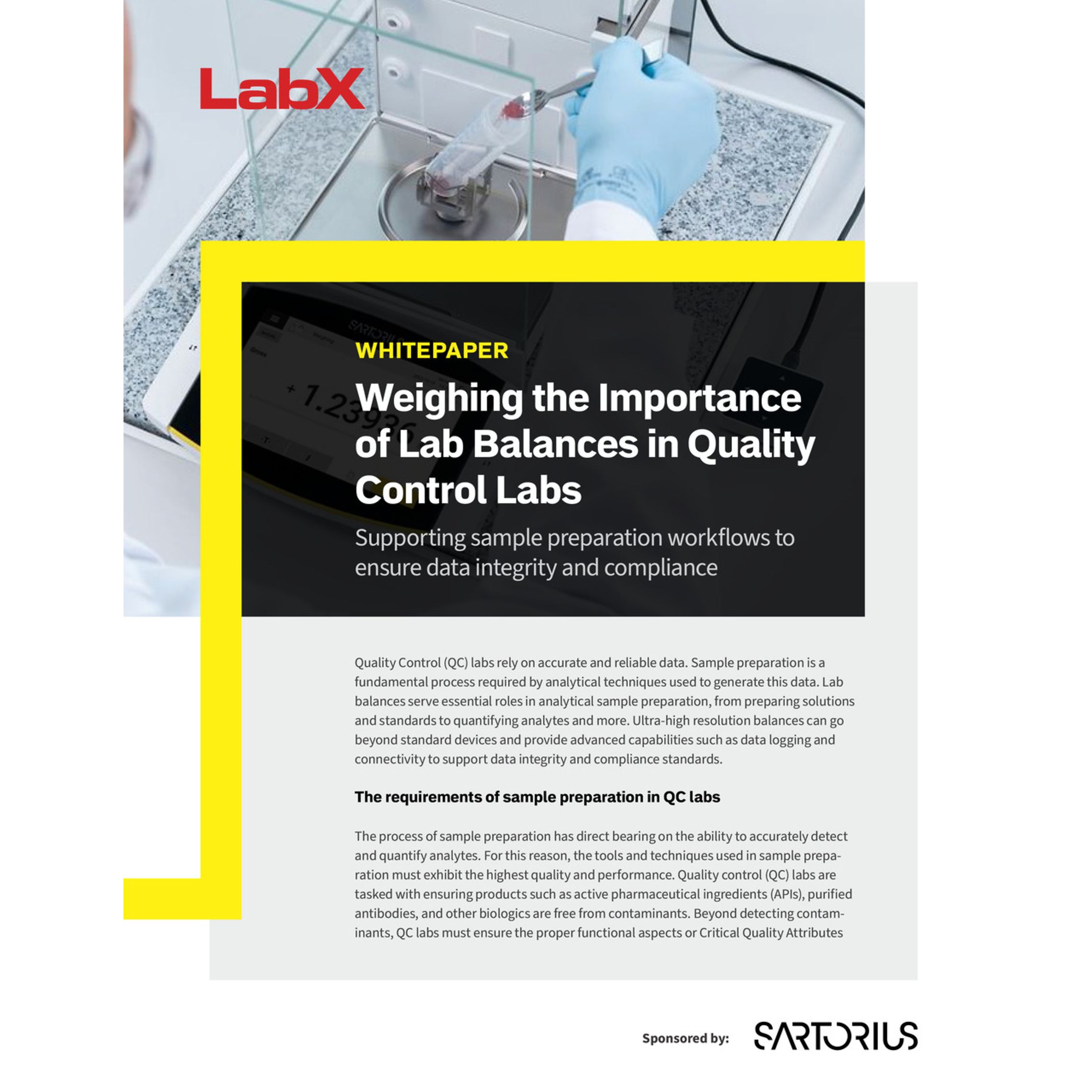 Lab Weighing Resources | Sartorius