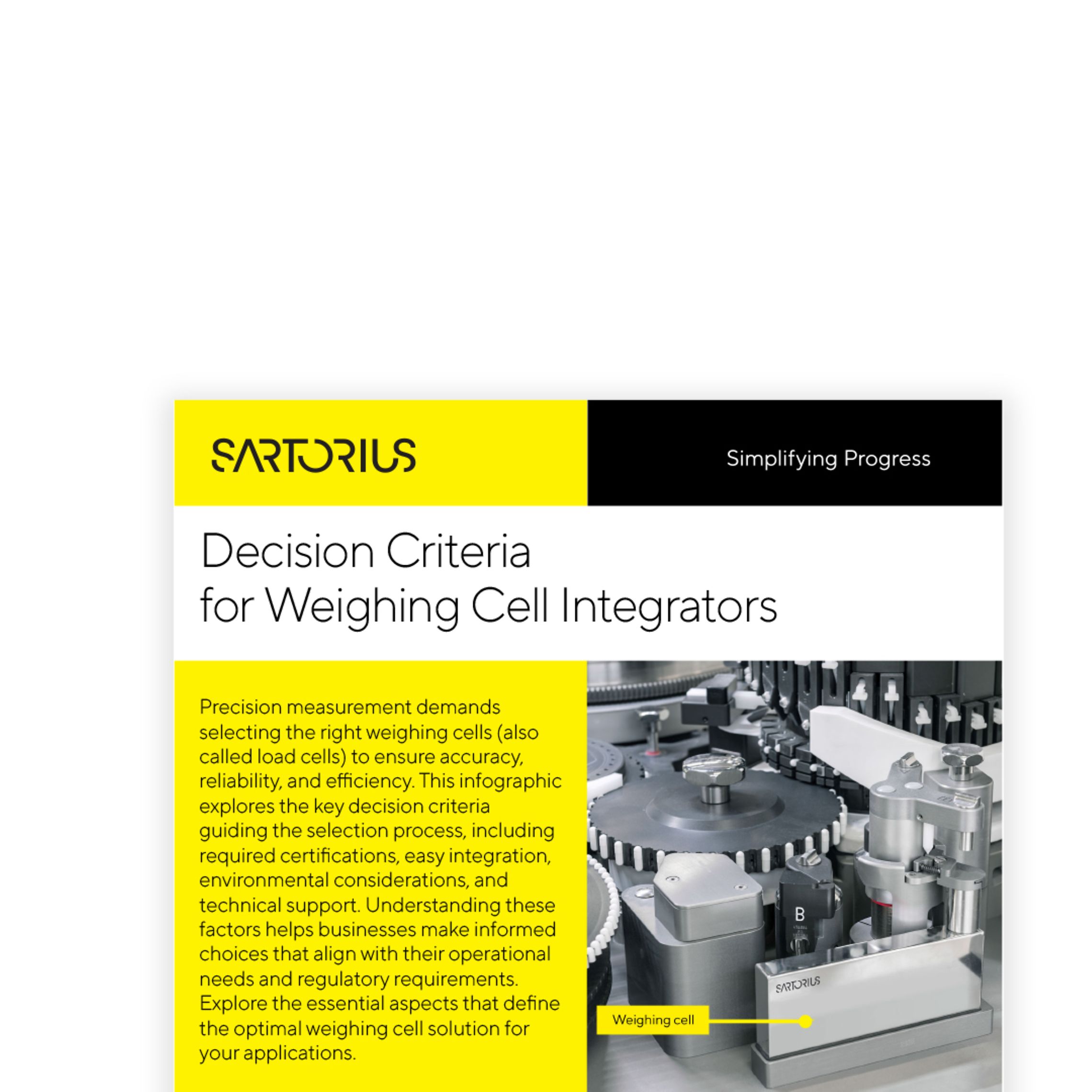 Choosing the Right Weighing Cells | Sartorius