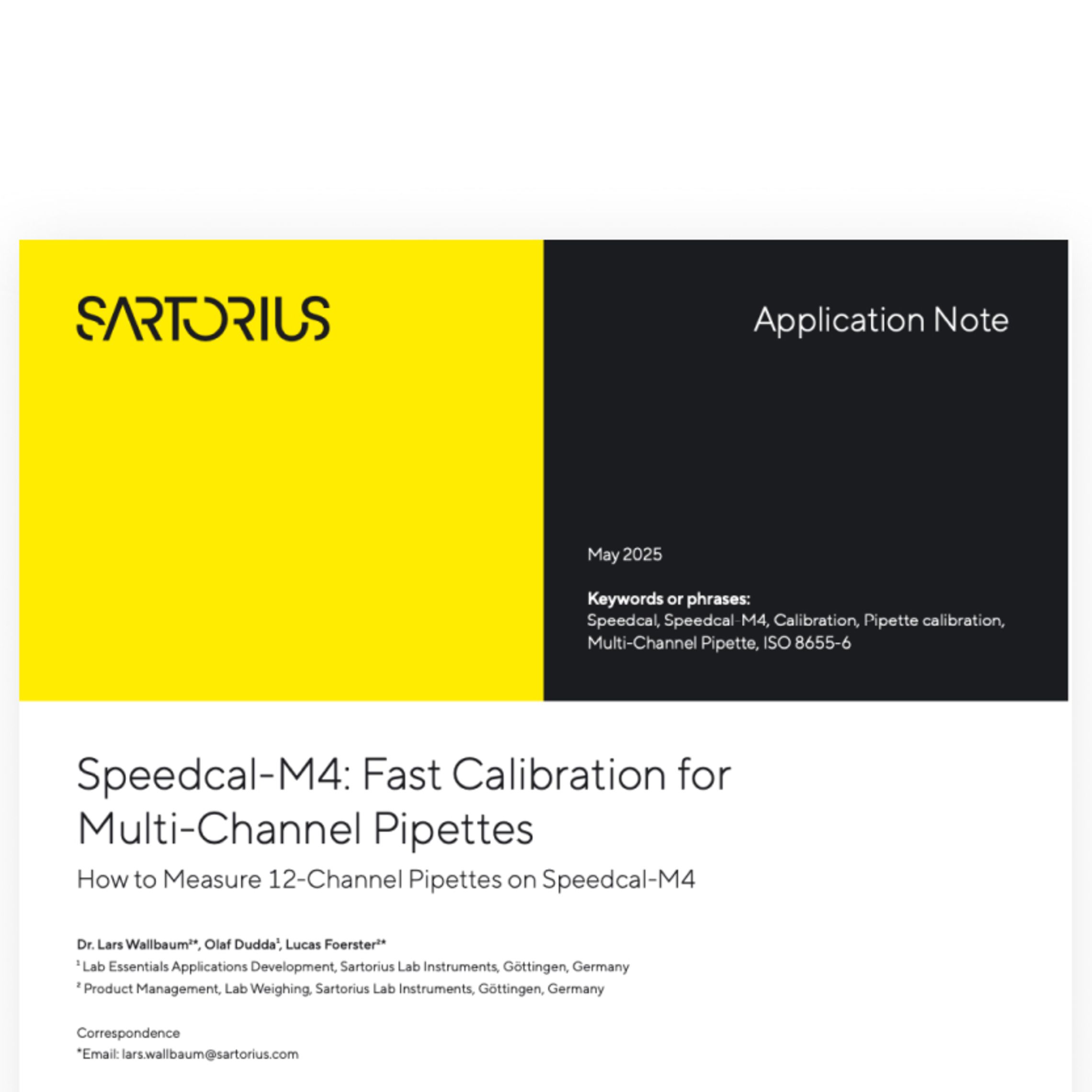 Multi-Channel Pipette Calibration | Sartorius