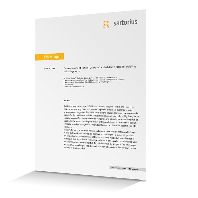 White Paper: The Redefinition of Kilogram