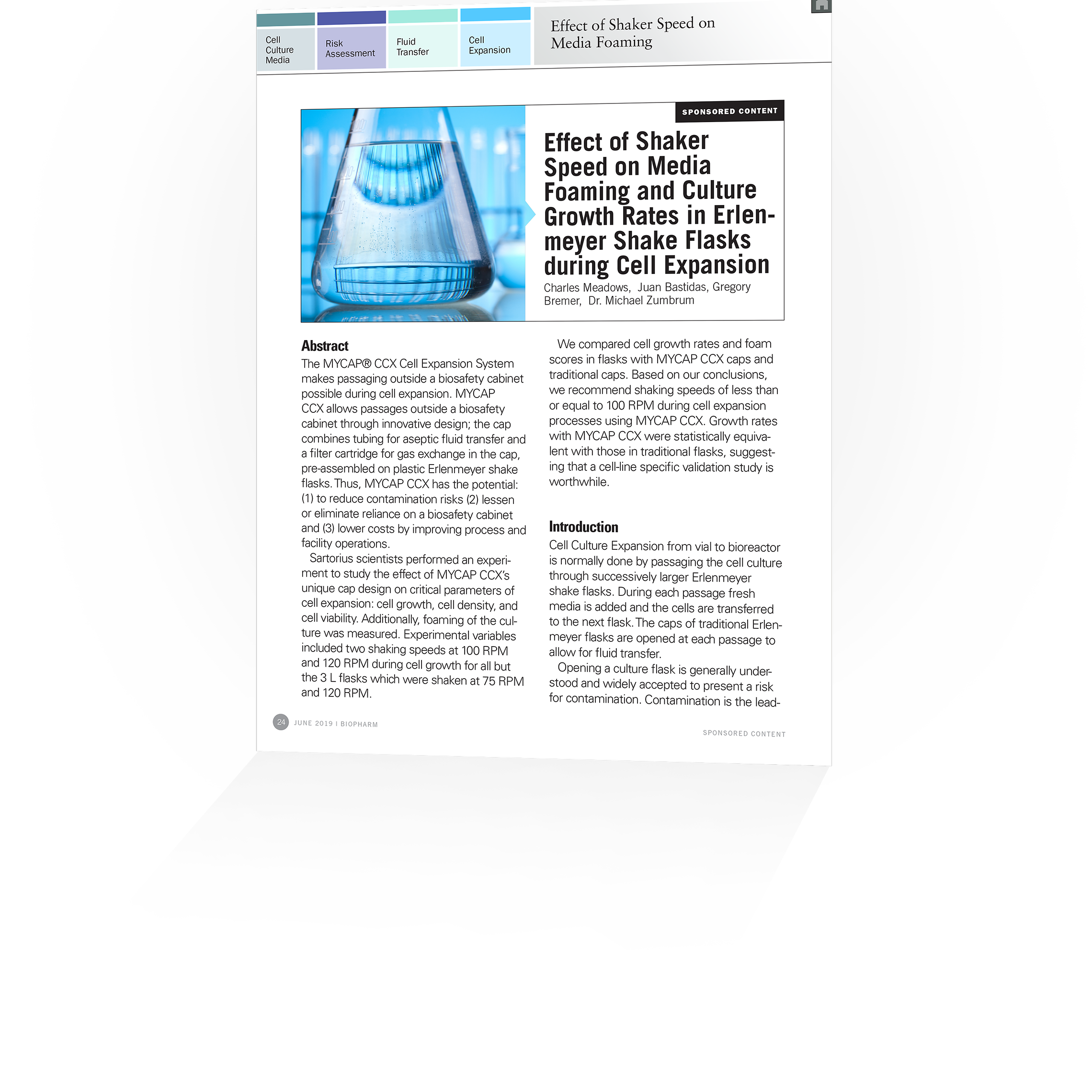 Effect of Shaker Speed on Media Foaming