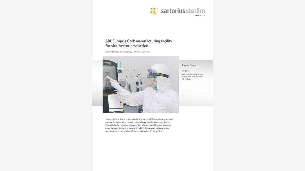 Vaccine Process Development and Manufacturing | Sartorius