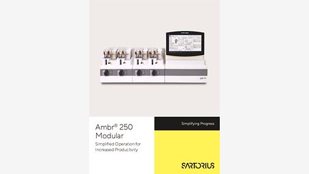Ambr® 250 modular - Benchtop Bioreactor System | Sartorius