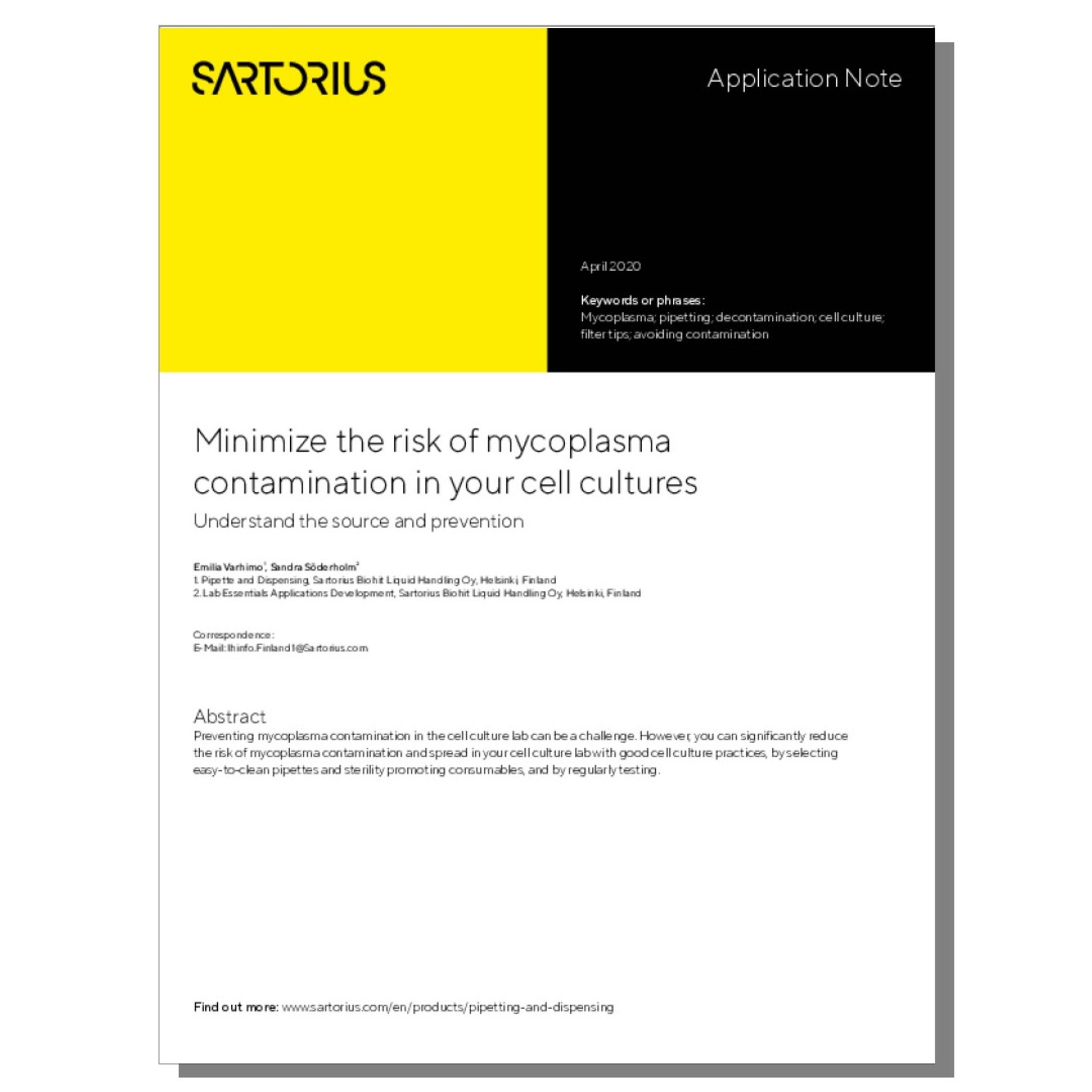 Minimize the Risk of Mycoplasma Contamination in Your Cell Cultures ...