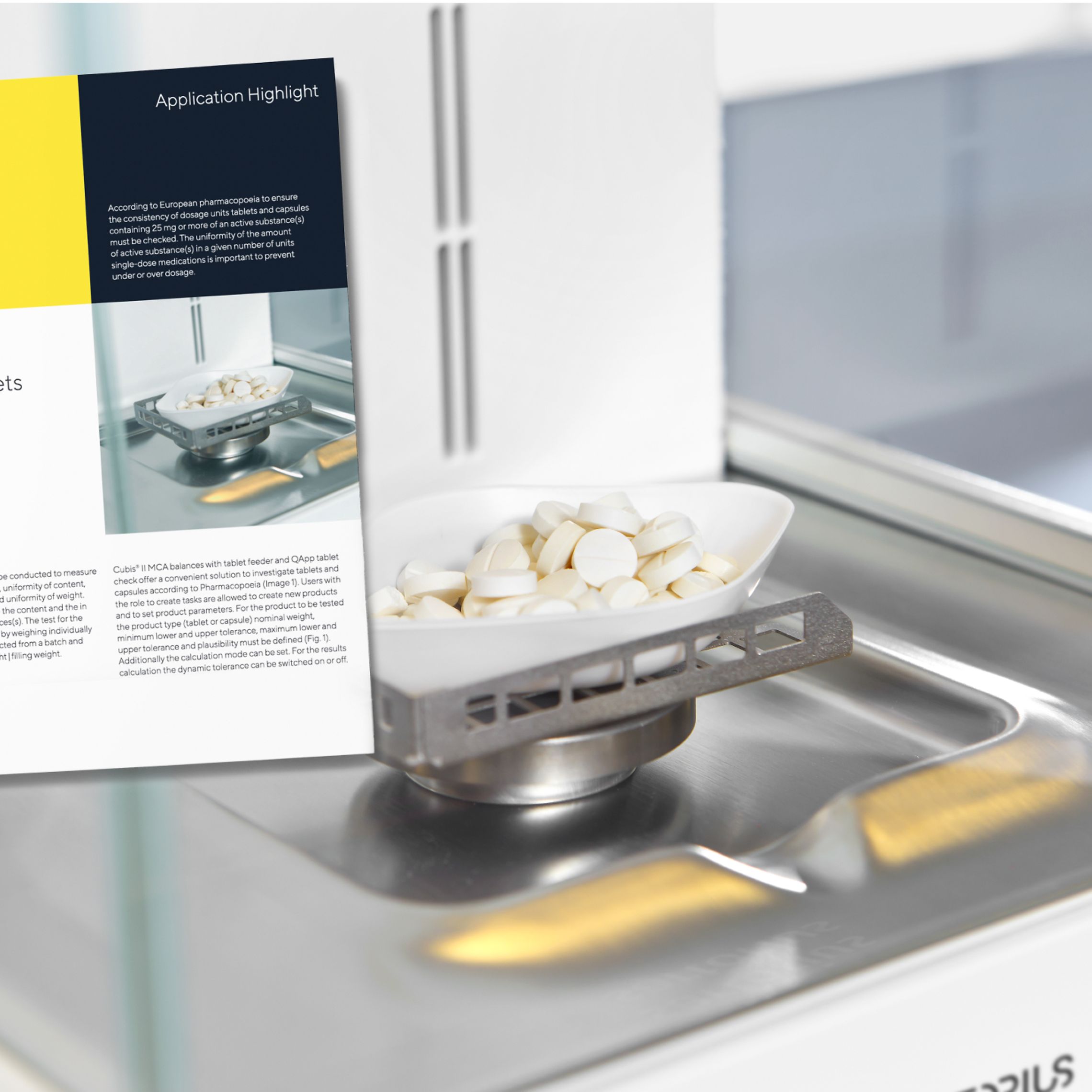 Tablet Check: Check of Tablets and Capsules with Cubis® II | Sartorius