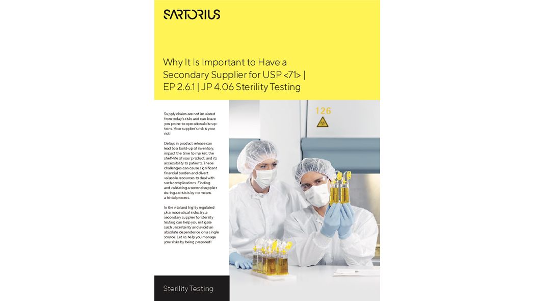 Sterility Testing | Pharmaceutical Microbiology | Sartorius