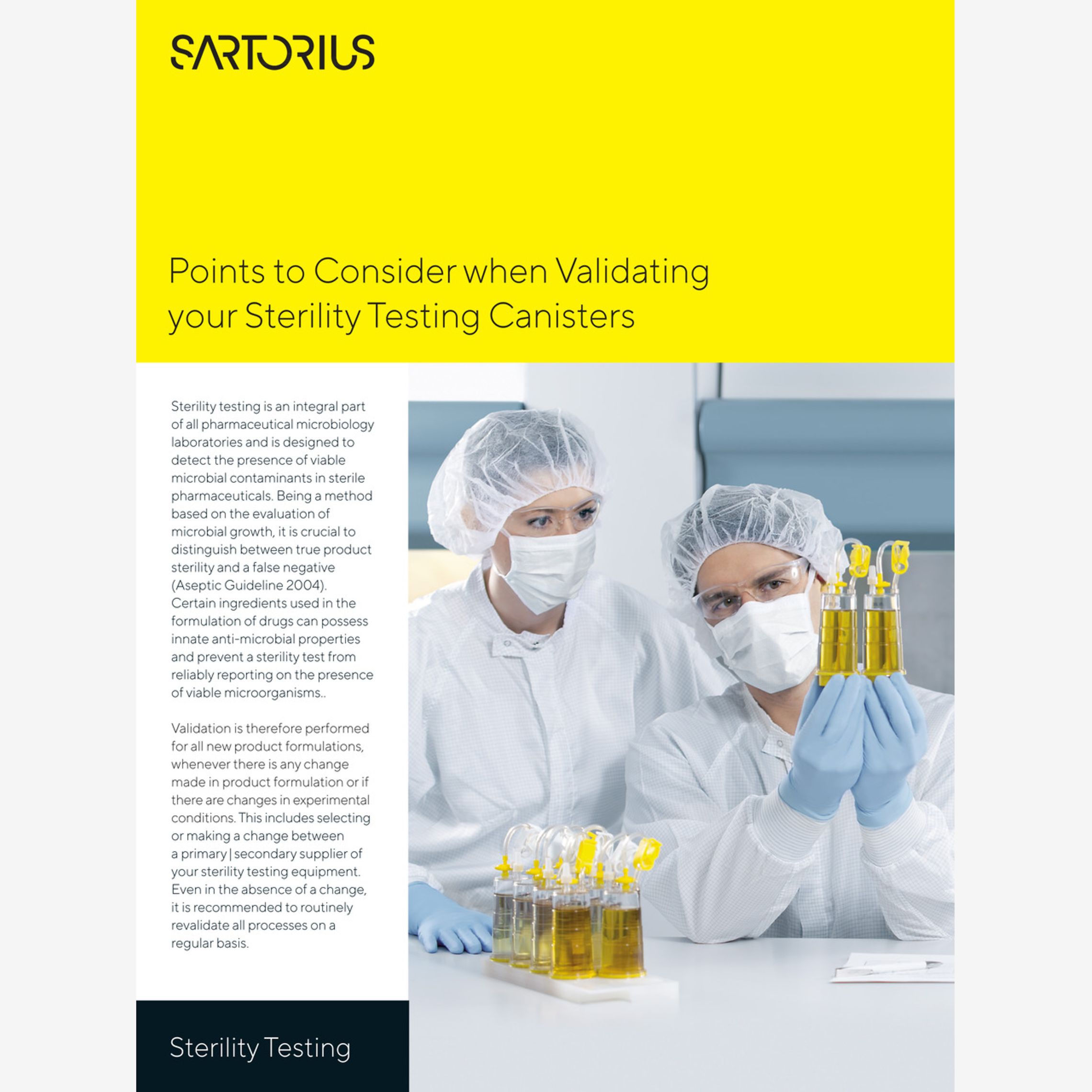 Sterisart Second Supplier Validation Guide | Sartorius