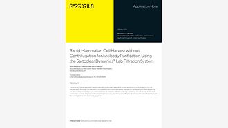 Sartoclear Dynamics®️ Lab | Rapid Cell Culture Harvesting