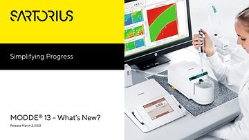MODDE® - Design of Experiments Software | Sartorius