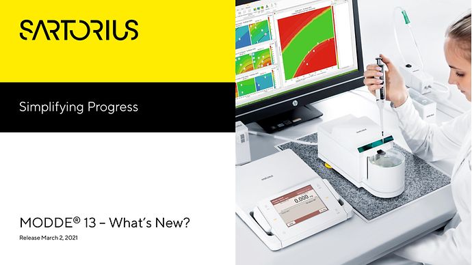 MODDE® - Design of Experiments Software | Sartorius