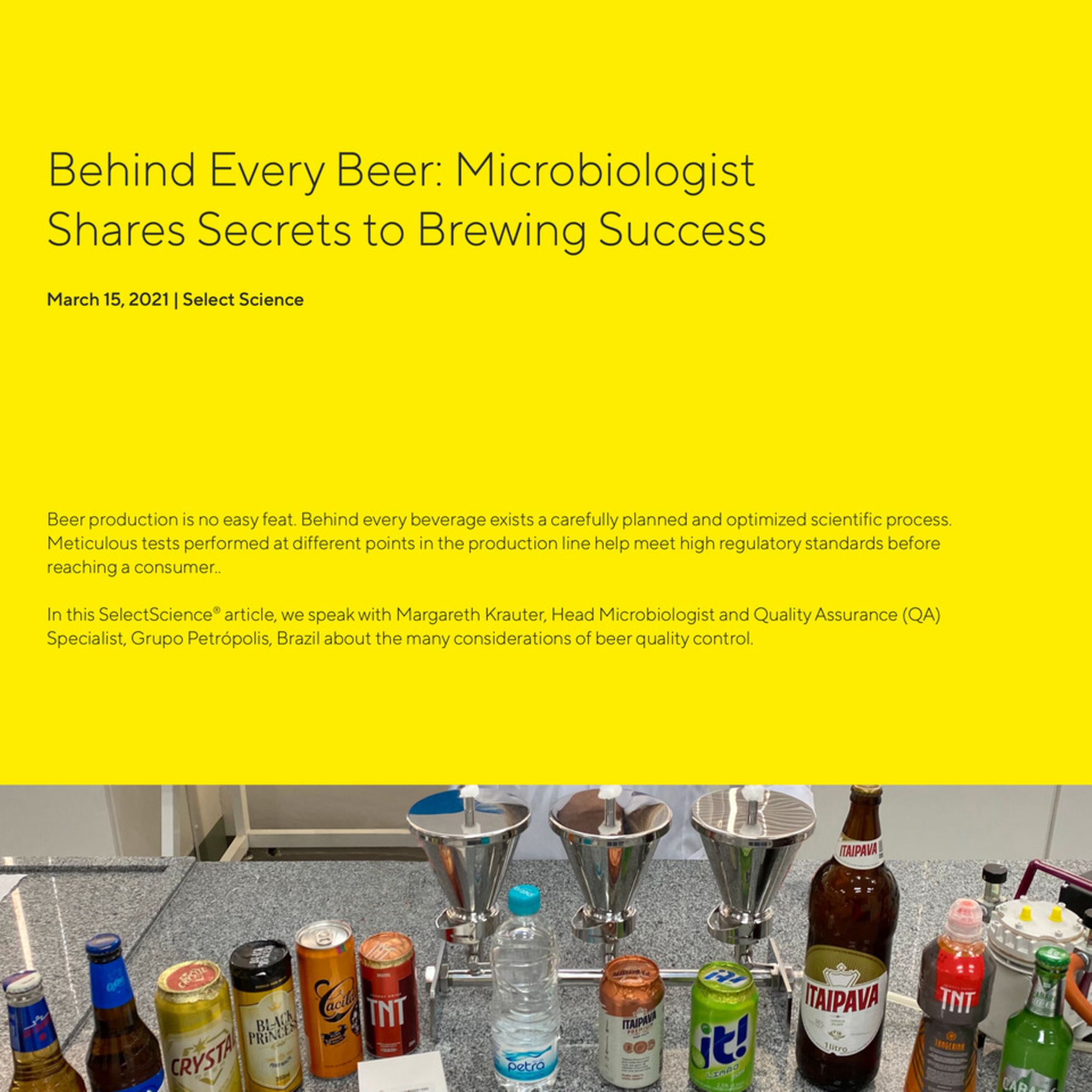 Behind Every Beer: Microbiologist Shares Secrets to Brewing Success Article