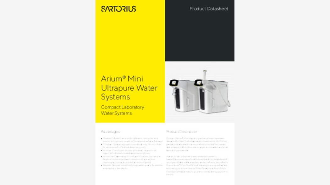 Water Purification Resources | Sartorius