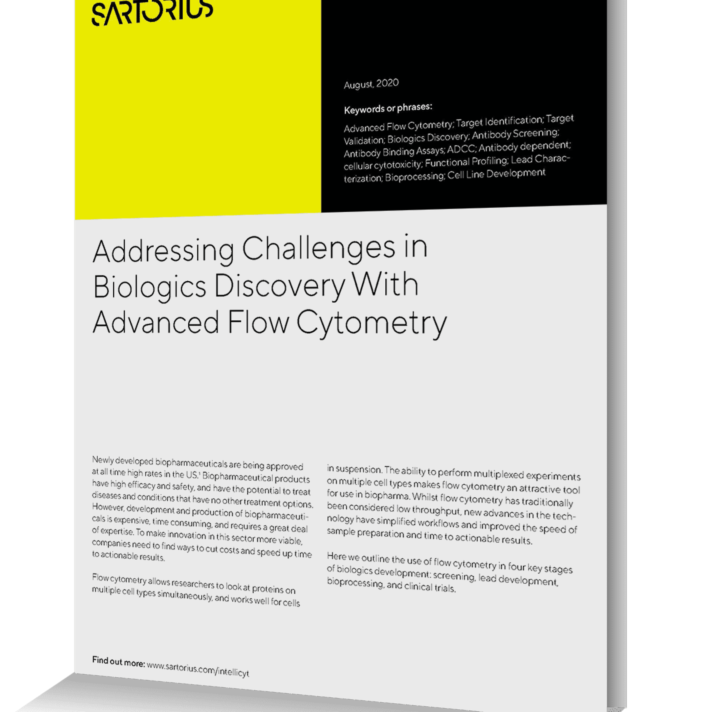 Addressing the Challenges in Biologics Discovery with Advanced Flow ...