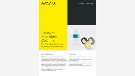 Monolithic Chromatography Columns | Sartorius