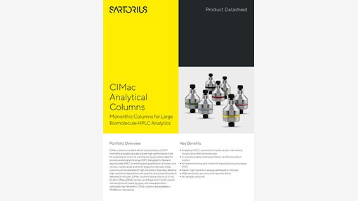Monolithic Chromatography Columns | Sartorius
