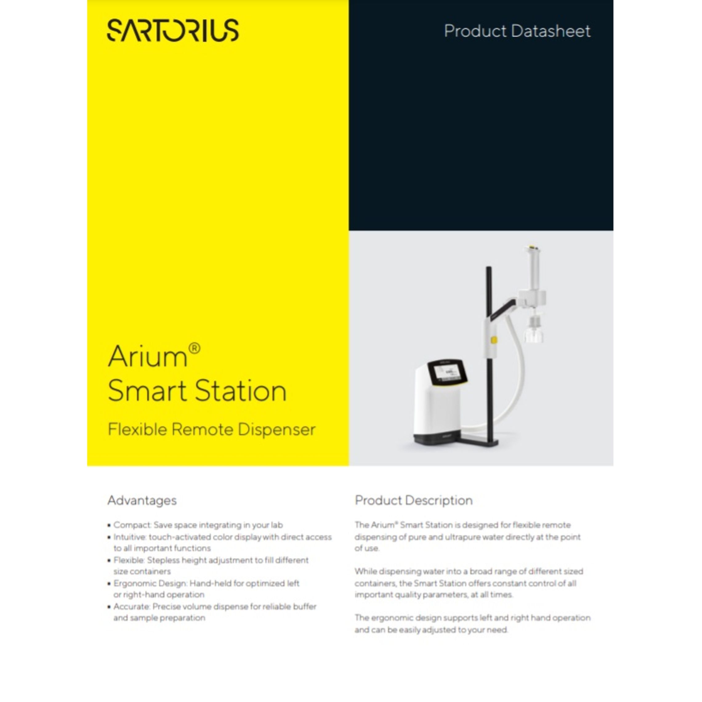 Features & Benefits of the Arium®️ Smart Station | Sartorius