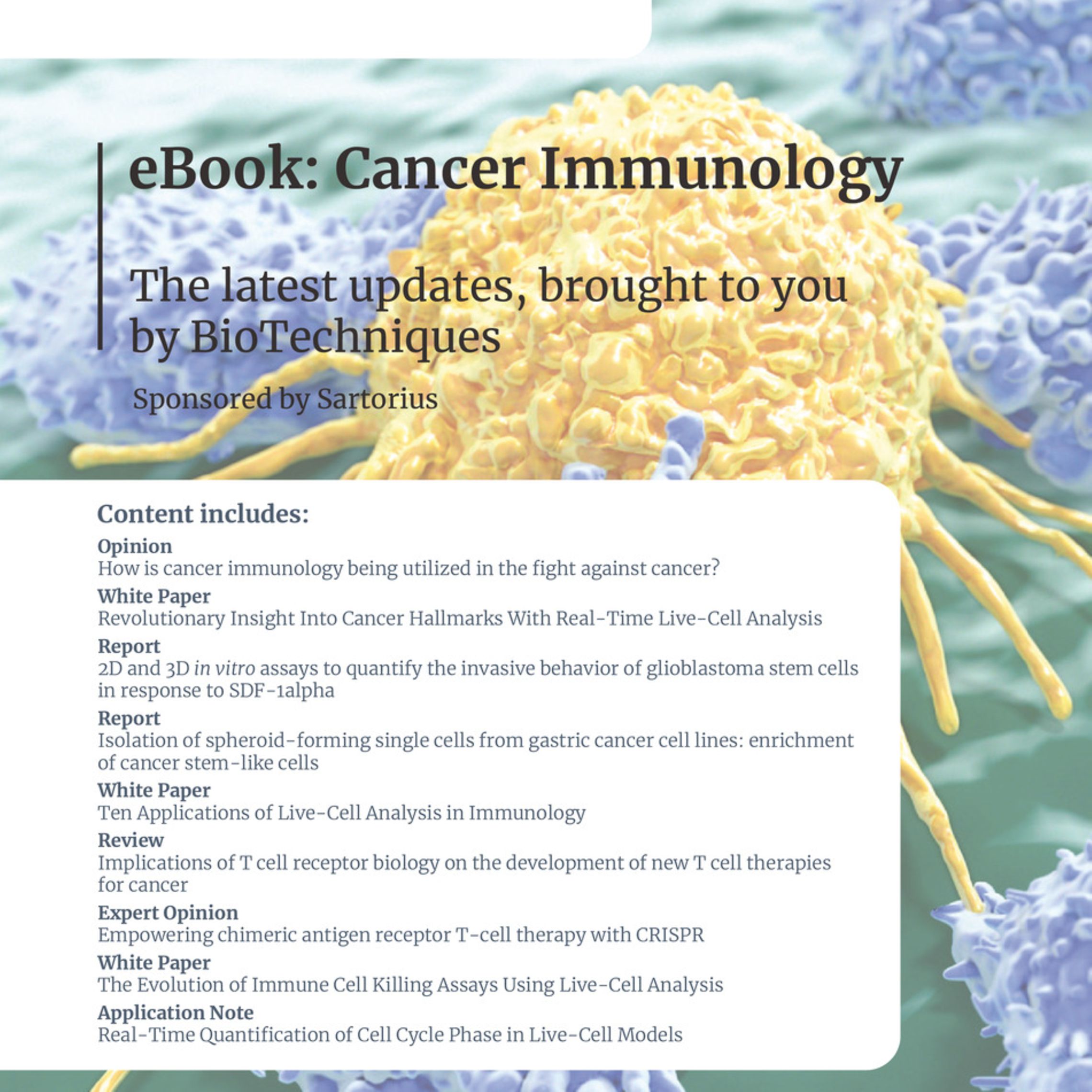 Cancer Immunology eBook | Sartorius